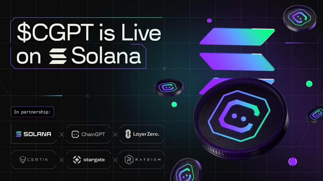 $CGPT is Live on Solana: ChainGPT’s AI-Powered Multichain Era Begins